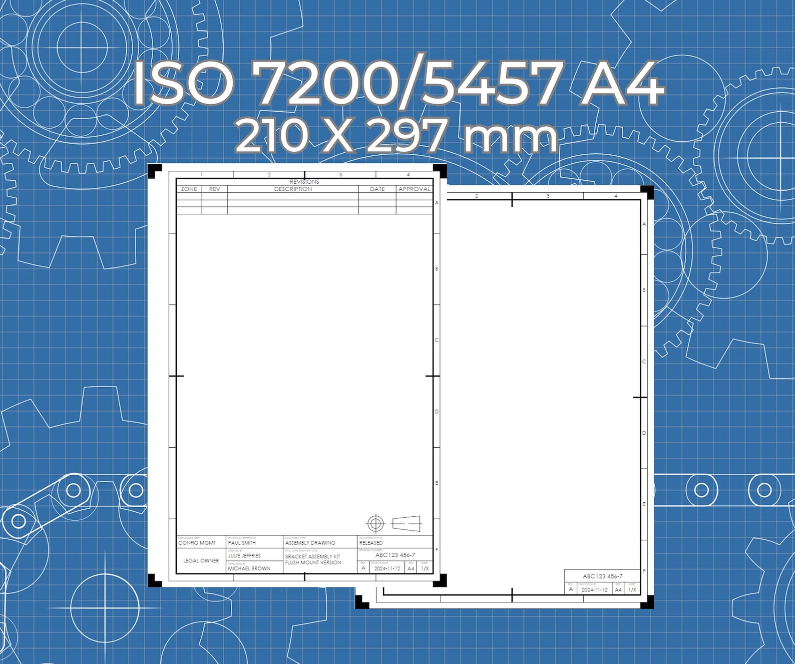 Visio Format ISO 5457 and 7200 Drafting, Drawing, Schematic, Plan ...