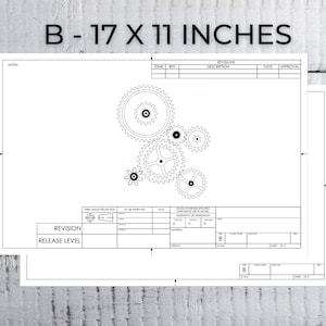 Printable Engineering Drafting, Drawing, Schematic or Blueprint ...