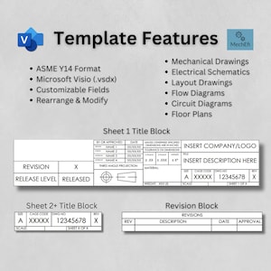 Visio Format Engineering Drafting, Drawing, Schematic or Blueprint ...