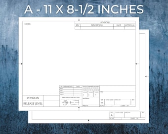 Printable Engineering Drafting, Drawing, Schematic or Blueprint ...