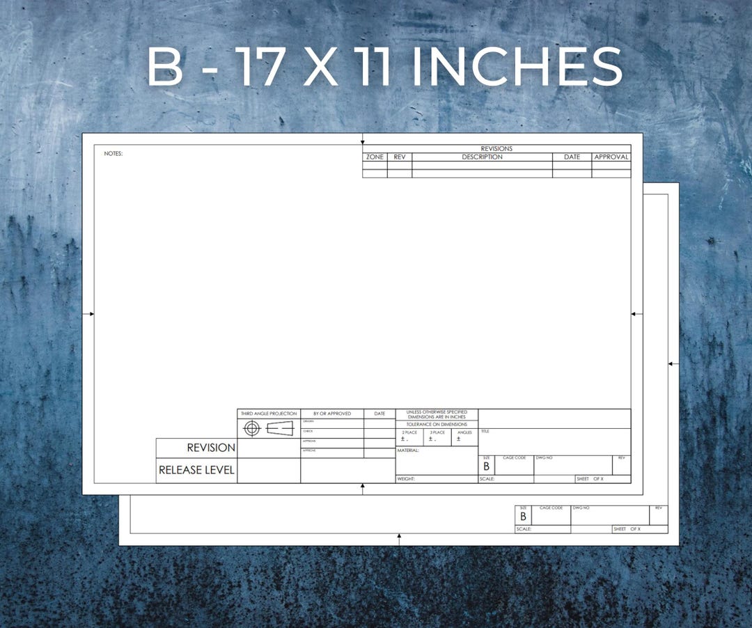 Printable Engineering Drafting, Drawing, Schematic or Blueprint ...