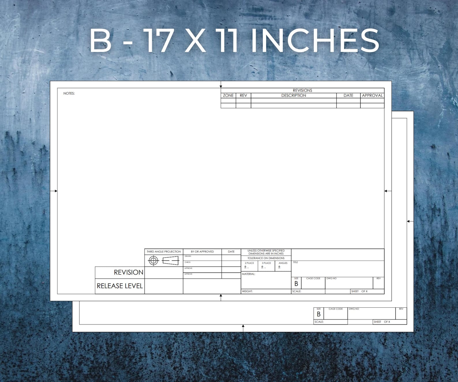 Printable Engineering Drafting, Drawing, Schematic or Blueprint ...