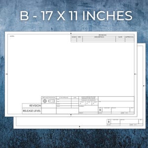 Printable Engineering Drafting, Drawing, Schematic or Blueprint ...