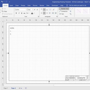 Visio Package Deal, ISO A4 Size Engineering Drafting, Drawing ...