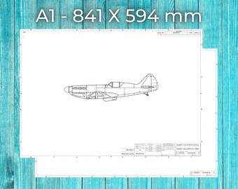 Printable Engineering Drafting, Drawing, Schematic or Blueprint ...