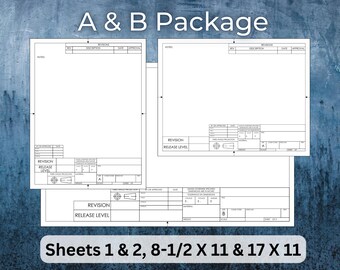 Printable Engineering Drafting, Drawing, Schematic or Blueprint ...