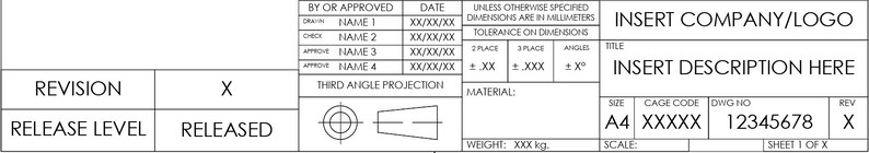 Visio Format Engineering Drafting, Drawing, Schematic or Blueprint ...