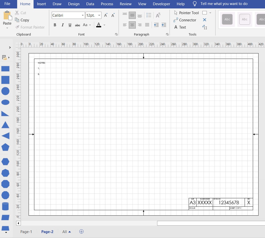 Visio Format Engineering Drafting, Drawing, Schematic or Blueprint ...