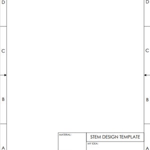 Printable 8-1/2 X 11 STEM Engineering Drafting, Drawing, Schematic or ...