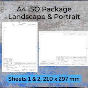 Visio Package Deal, ISO A4 Size Engineering Drafting, Drawing ...