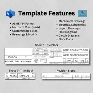 Visio Format Engineering Drafting, Drawing, Schematic or Blueprint ...