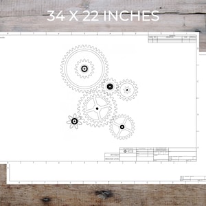 Printable Engineering Drafting, Drawing, Schematic or Blueprint ...