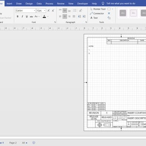 Visio Format Engineering Drafting, Drawing, Schematic or Blueprint ...