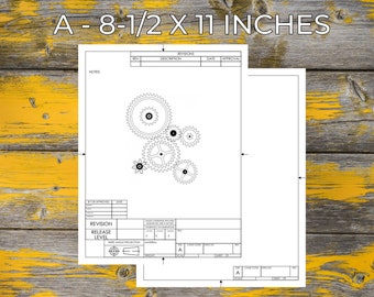 Printable Engineering Drafting, Drawing, Schematic or Blueprint ...