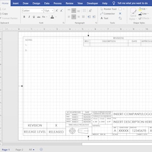 Visio Format Engineering Drafting, Drawing, Schematic or Blueprint ...