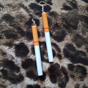 Cigarette Earrings Quirky Earrings Funny Earrings Weird Novelty ...