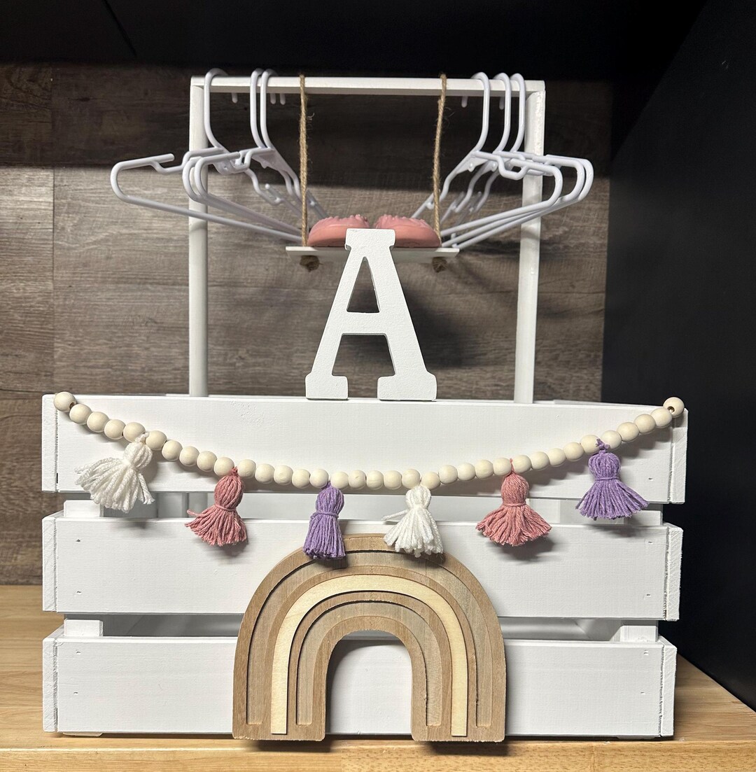 Welcome Baby Crate, Baby Shower Basket, Baby Shower Gift, Baby Gift ...