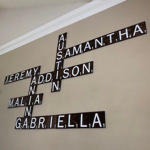 Scrabble Wall Decor Tiles Home Scrabble Decor Wall Art - Etsy