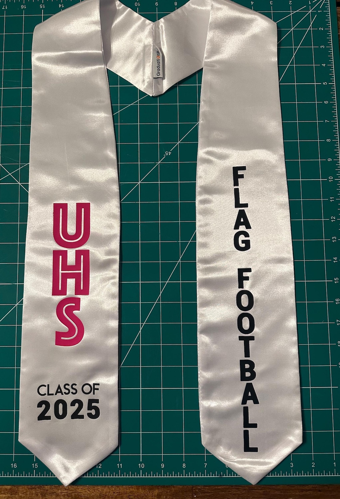 Flag Football Stole, Graduation Stole, Senior Stole, Sports Stole - Etsy