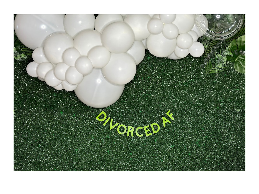 Divorced AF Banner, Break up Banners, Divorce Party Banner, Break up ...