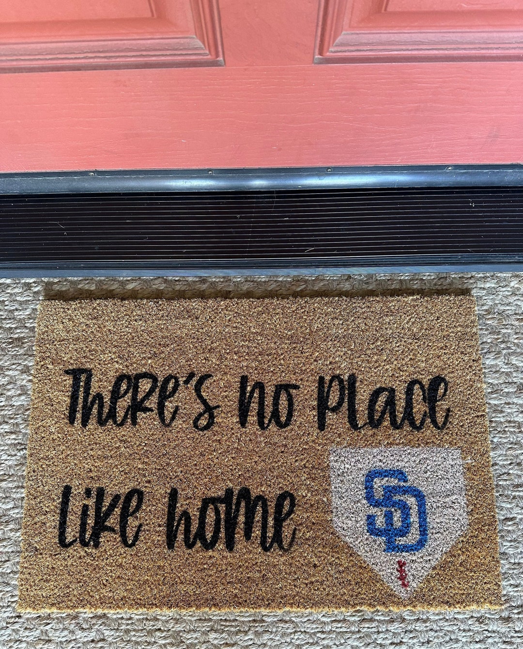 Theres No Place Like Home Doormat. San Diego Padres Doormat - Etsy