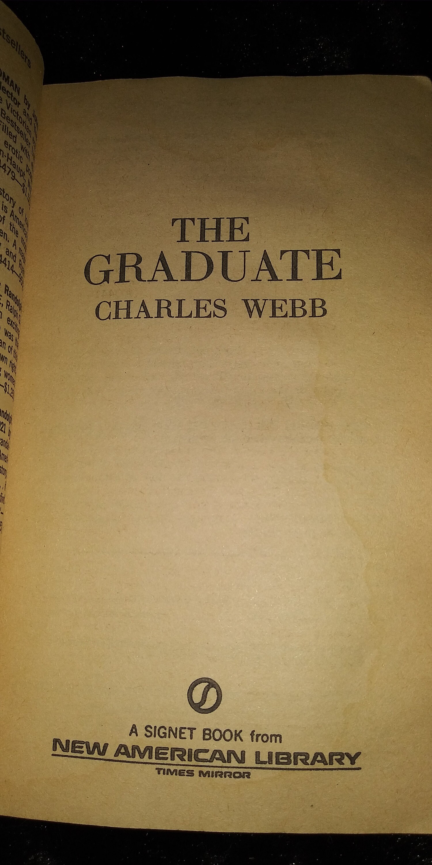 The Graduate by Charles Webb - Etsy