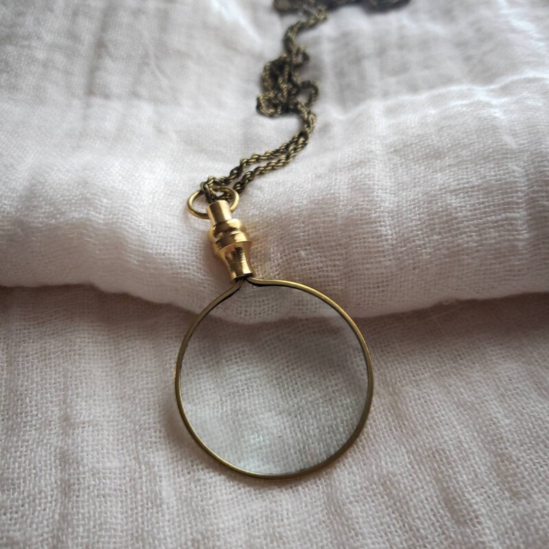 Magnifying Glass Necklace - Etsy