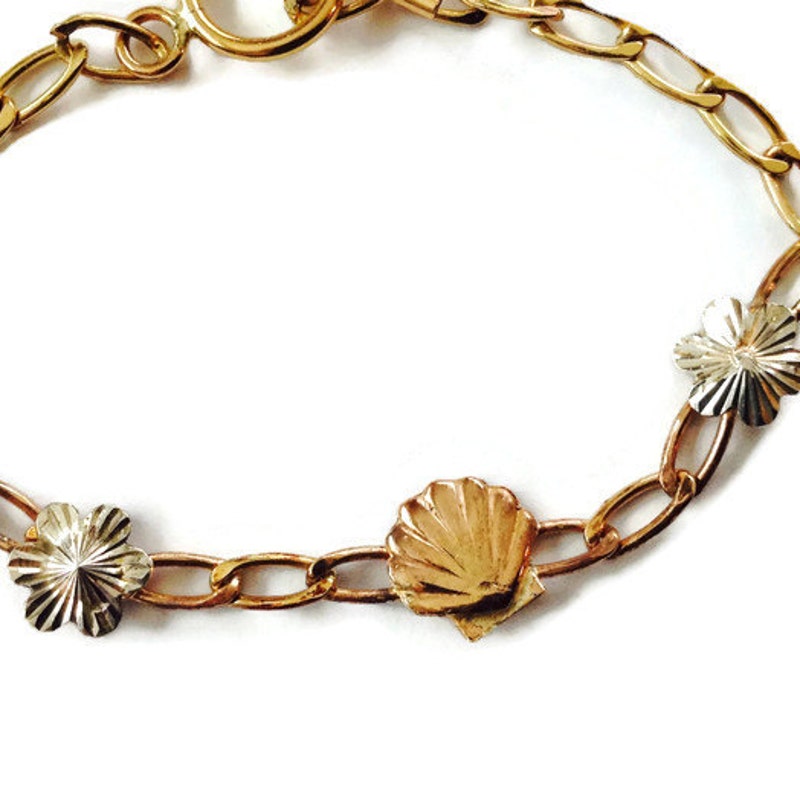 Shell Charm Bracelet - Etsy
