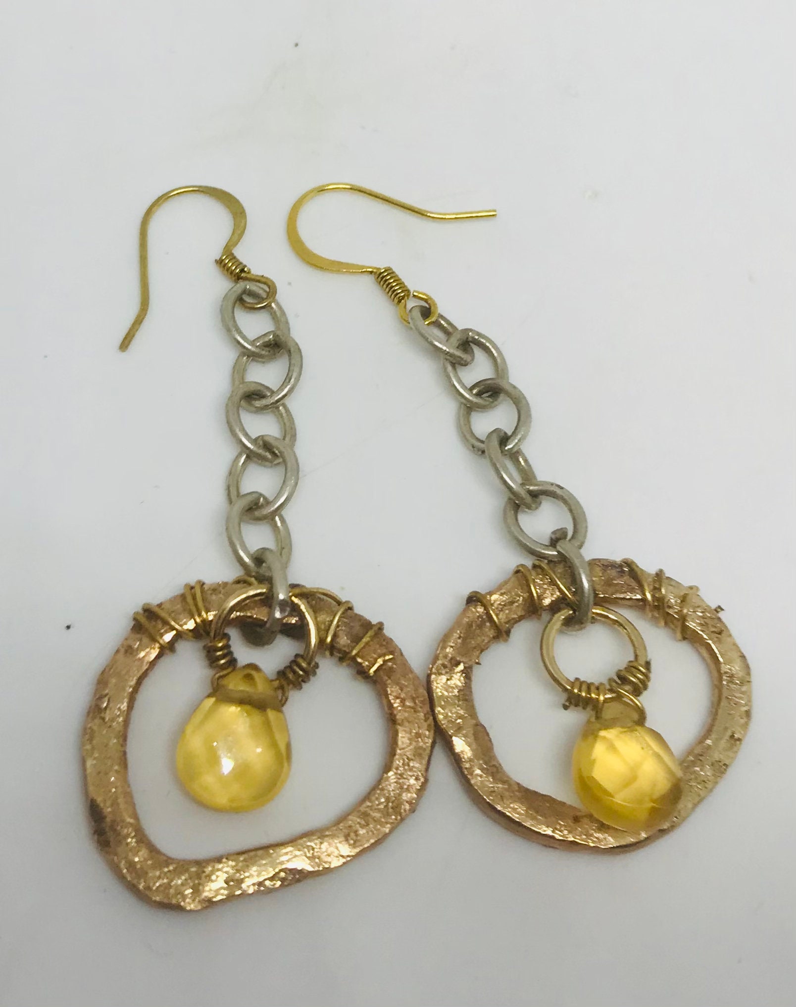 Pearl Earrings - Cultured Pearl Earrings - Dangle 10k Gold Pearl ...