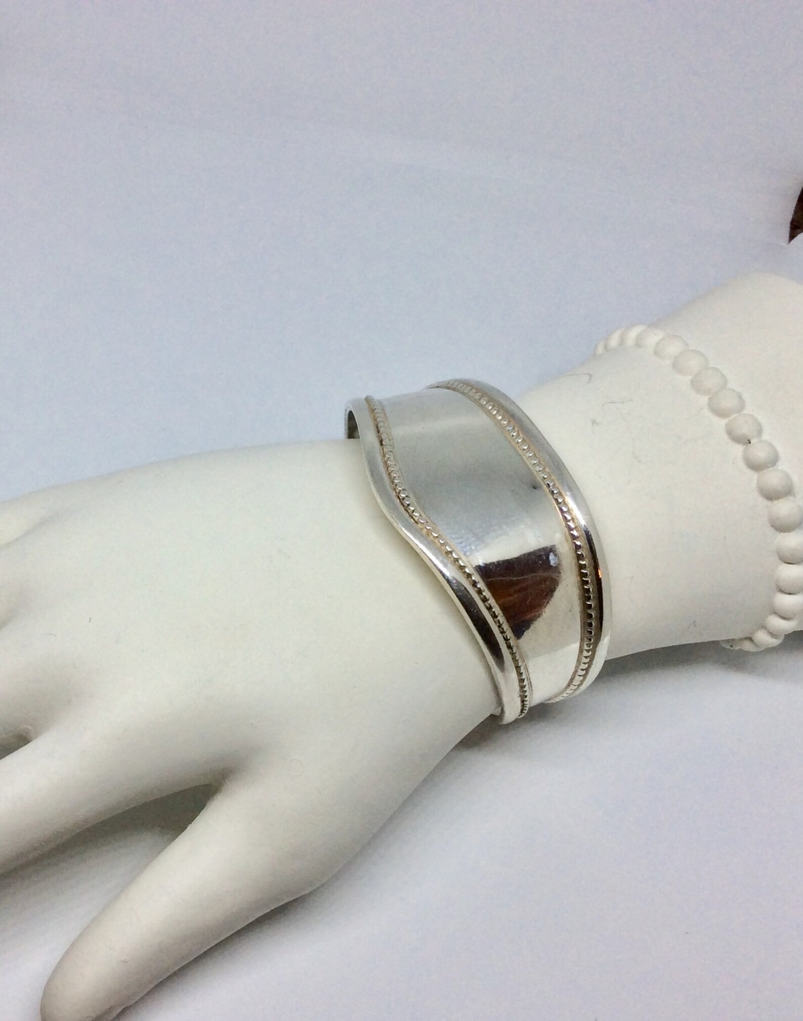 Silver Cuff Bracelet - Sterling Silver Cuff - Artisan Silver Thick Cuff ...