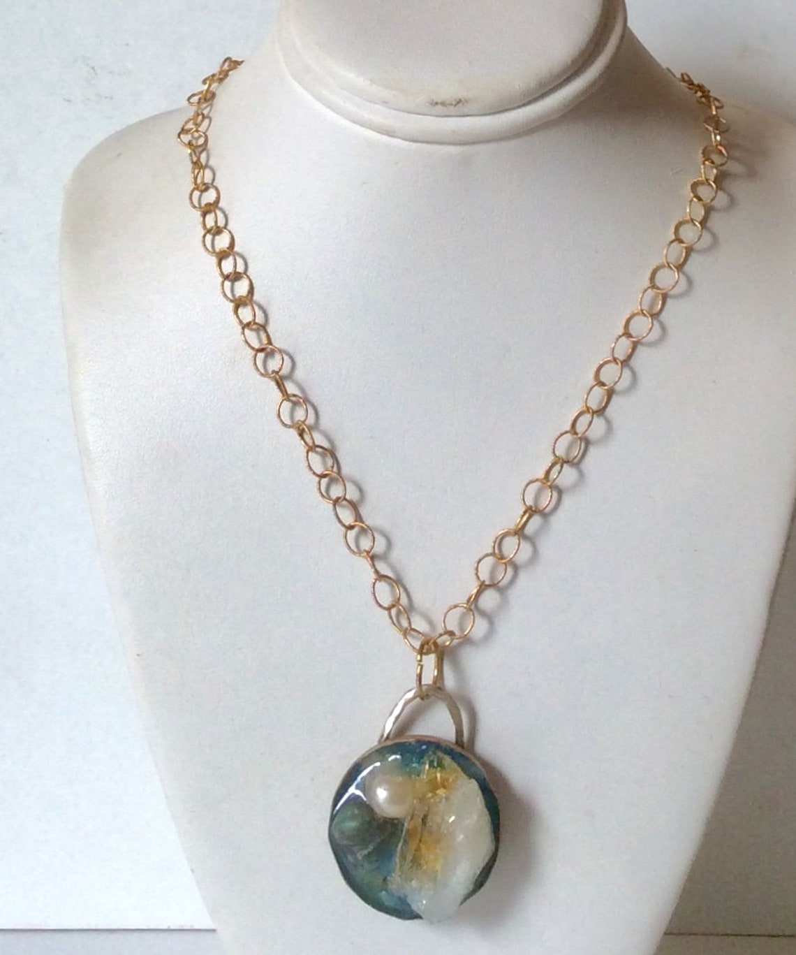 Raw Crystal Pendant Raw Crystal Necklace Bezel With | Etsy