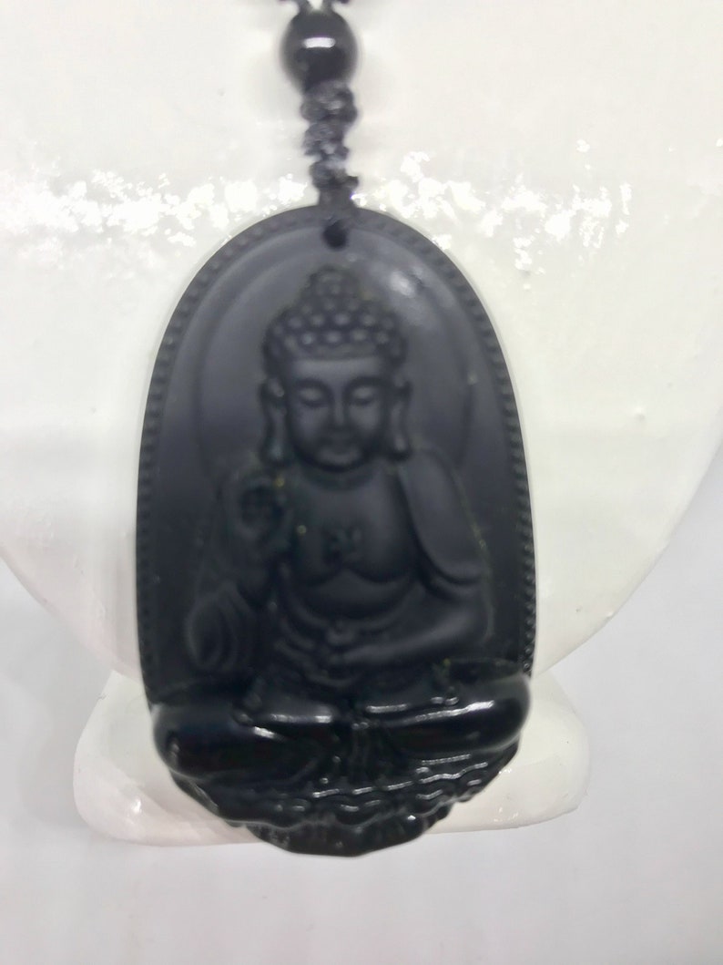 Buddha Necklace - Buddha Pendant- Brown Seedbeed Necklace - Gift for ...