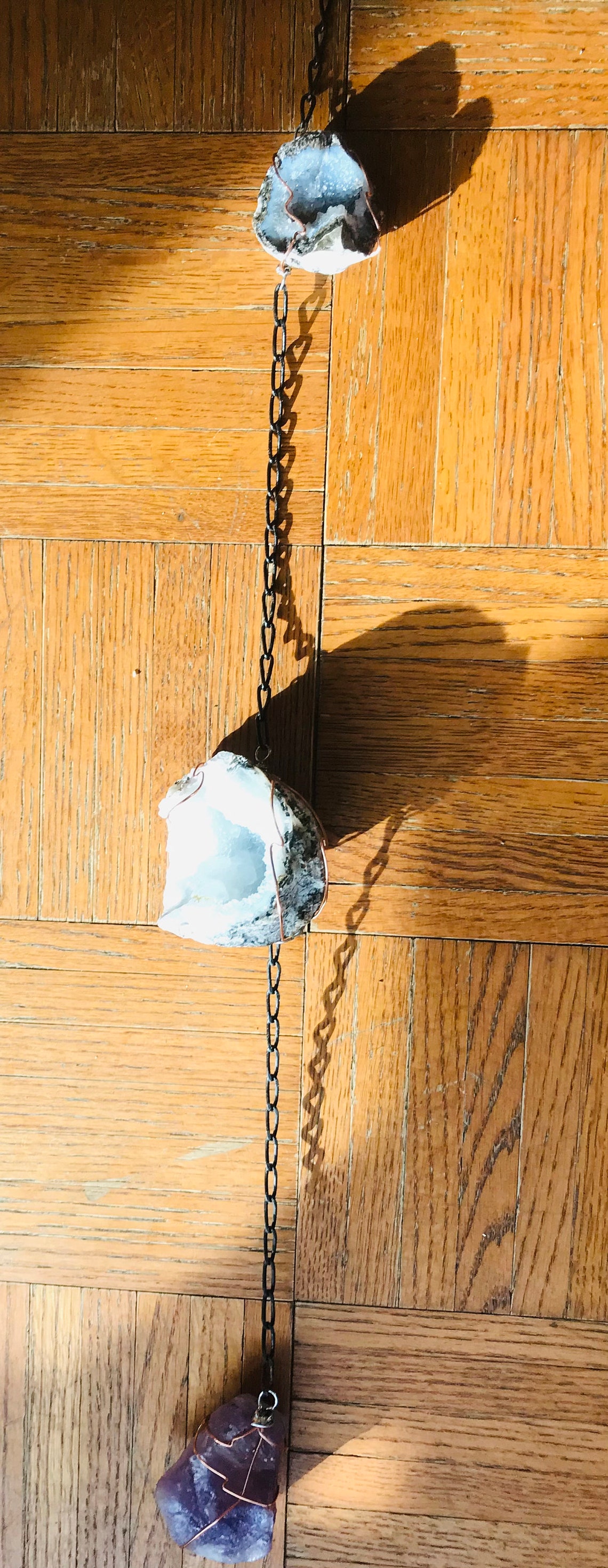 Agate Sliced Mobile Hanging Raw Crystals Mobile From - Etsy
