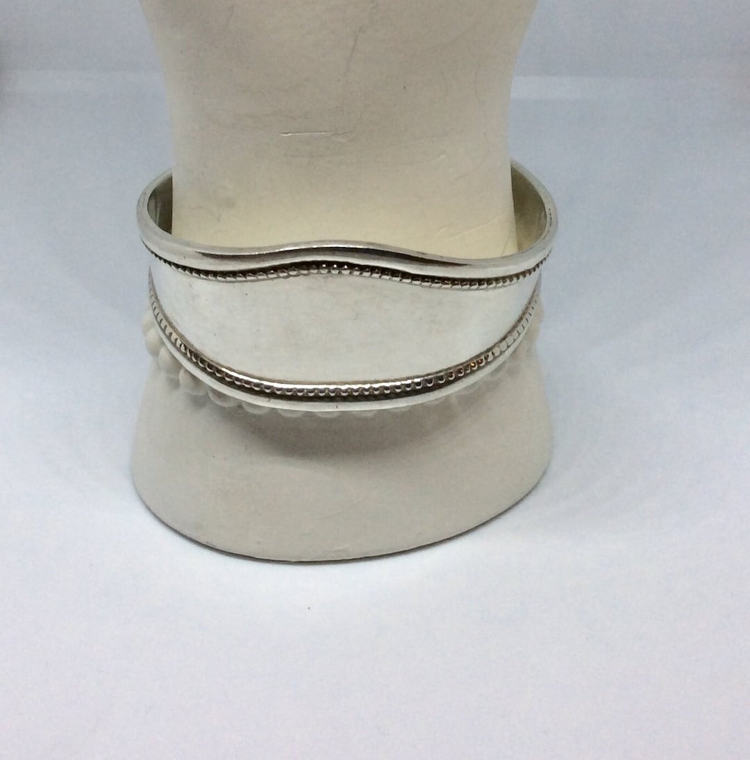 Silver Cuff Bracelet - Sterling Silver Cuff - Artisan Silver Thick Cuff ...