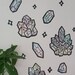 Natural Crystal Decal Package // Car Decal // Window Decal // Multiple ...