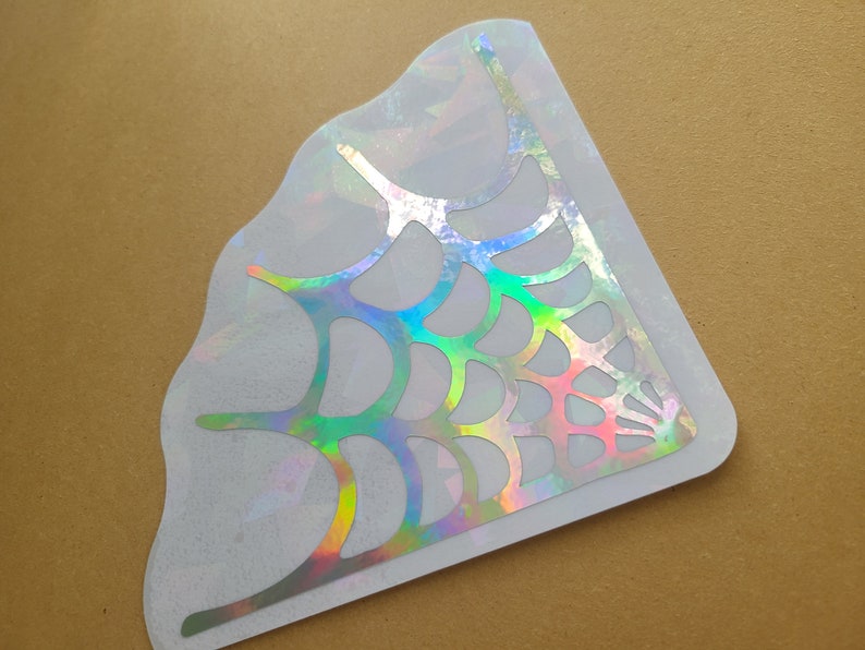 Holographic Spider Web Suncatcher: Rainbow Window Prism Decal - Etsy