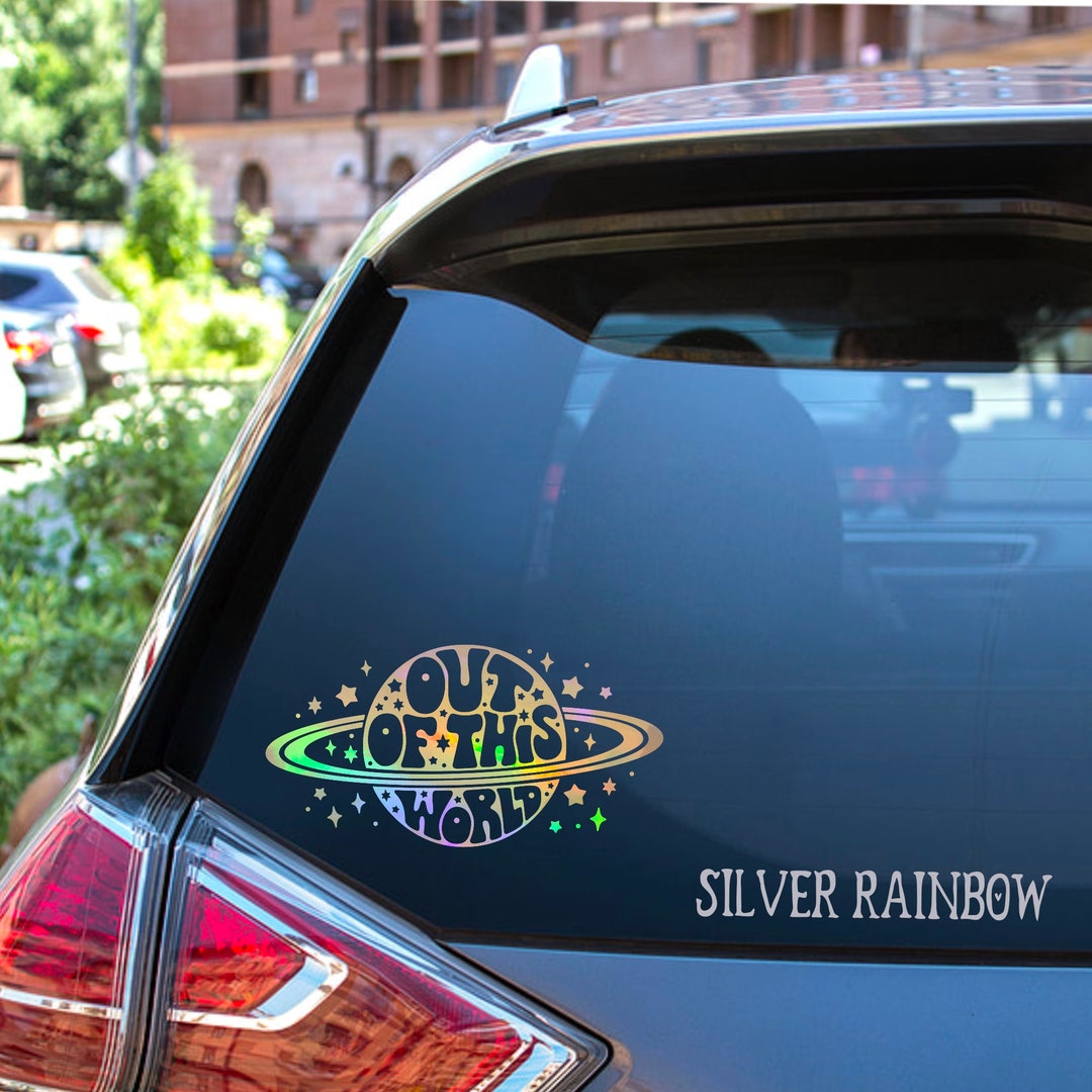 Out of This World Saturn Decal Sticker Holographic Outdoor Indoor ...