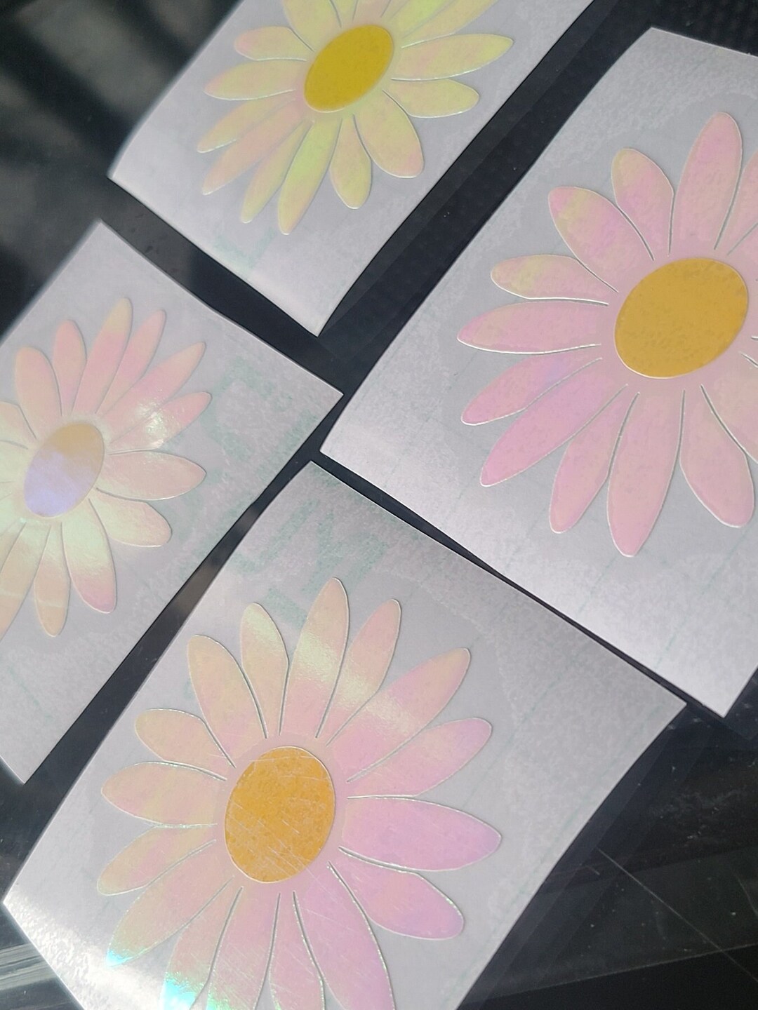 Daisy Vinyl Decal Holographic Sticker Outdoor Indoor Waterproof Car ...