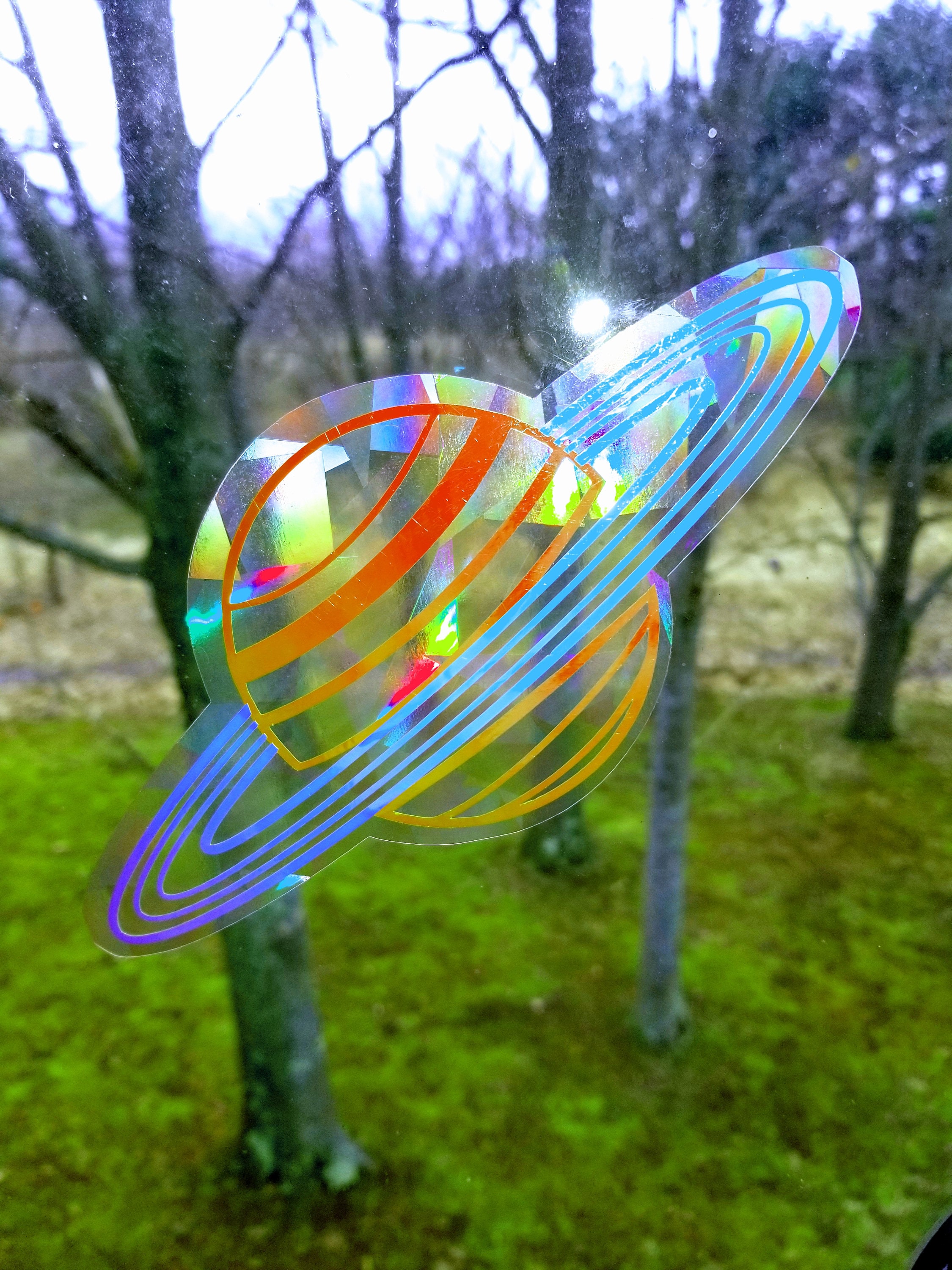 SATURN // Rainbow Window Film // Cast Rainbows // Easily - Etsy