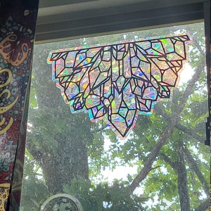 XL Crystal Arch Glass Window Static Cling // Produces Rainbows ...