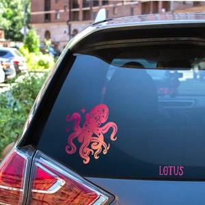 Galactic Octopus Decal Holographic Sticker Waterproof Indoor Outdoor ...