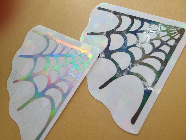 Holographic Spider Web Suncatcher: Rainbow Window Prism Decal - Etsy