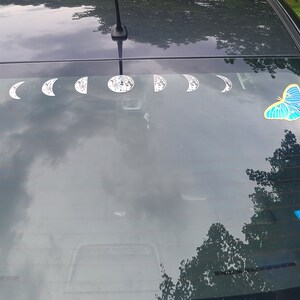 Color Shifting Vinyl Decal Phases of the Moon Sticker // Car Decal ...