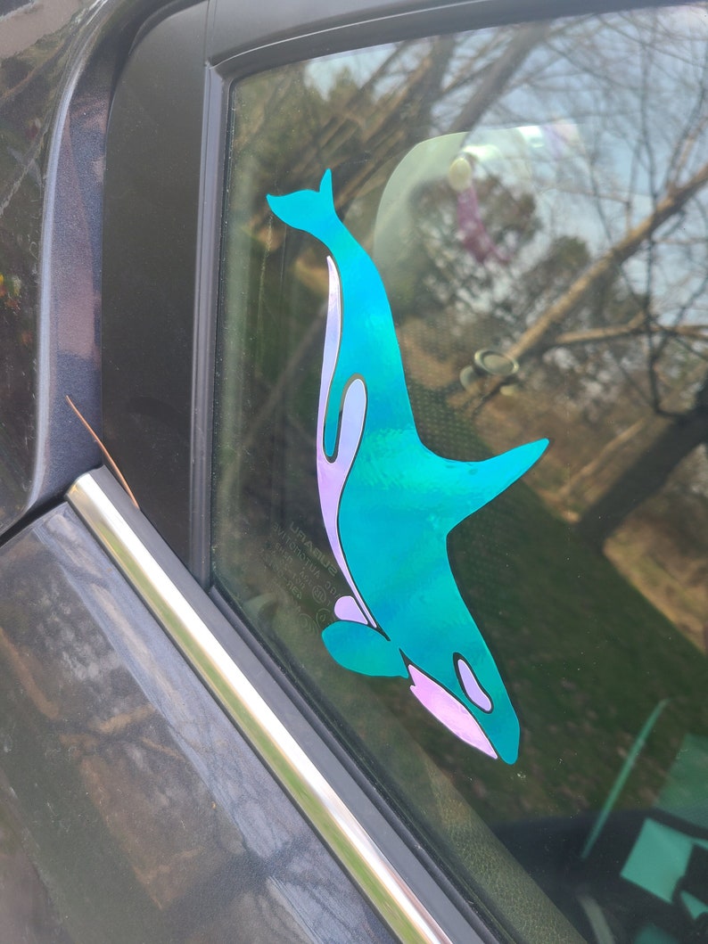 Orca Whale Color Shifting Vinyl Decal Sticker // Car Decal // Window ...