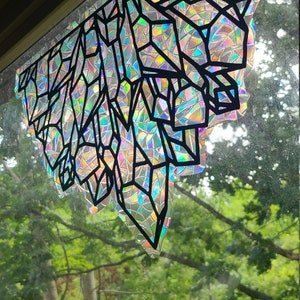 XL Crystal Arch Glass Window Static Cling // Produces Rainbows ...