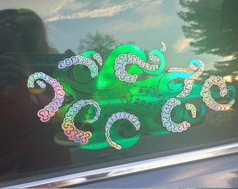 Octopus Car Decal - Etsy
