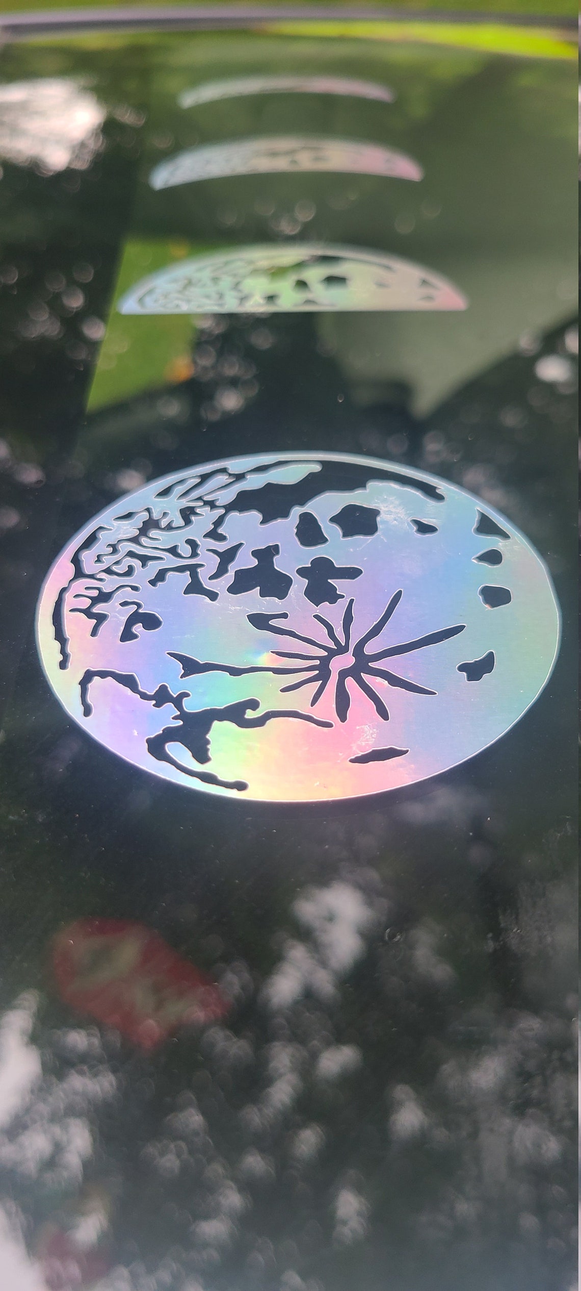 Color Shifting Vinyl Decal Phases of the Moon Sticker // Car - Etsy