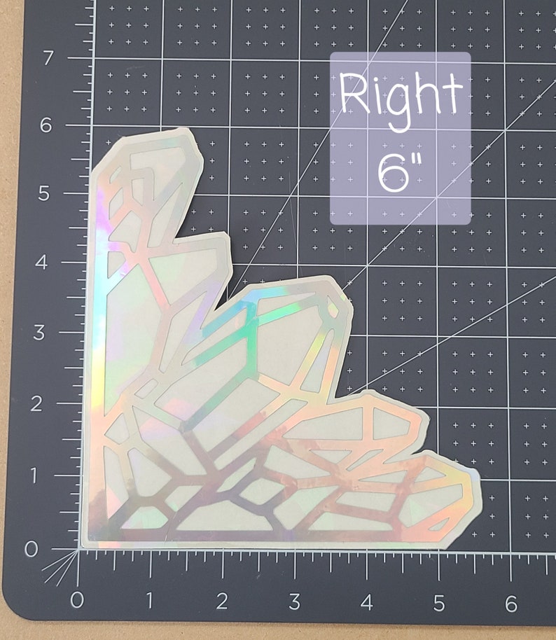 Crystal Corner Sun Catcher // Raw Crystal Gems Decal // - Etsy