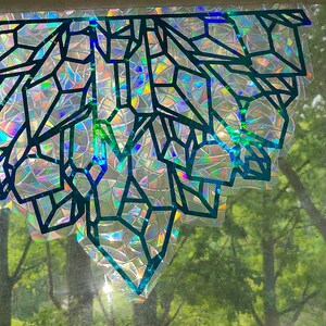 XL Crystal Arch Glass Window Static Cling // Produces Rainbows ...