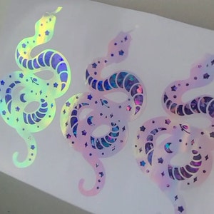 Galaxy Snake Vinyl Decal | Holographic Car, Laptop, Water Bottle ...